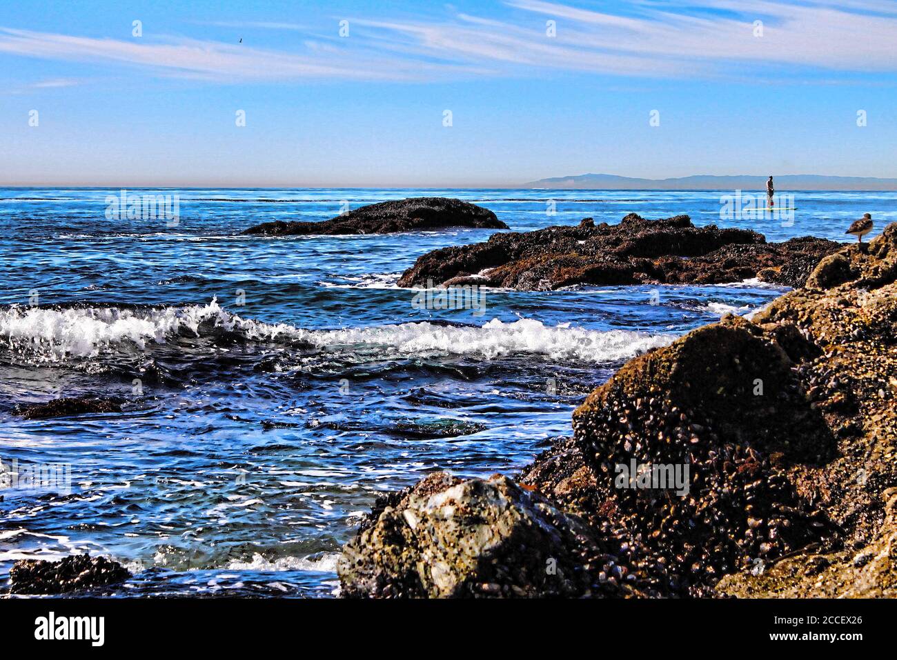 Foamy waves breaking over rocks hi-res stock photography and images - Alamy