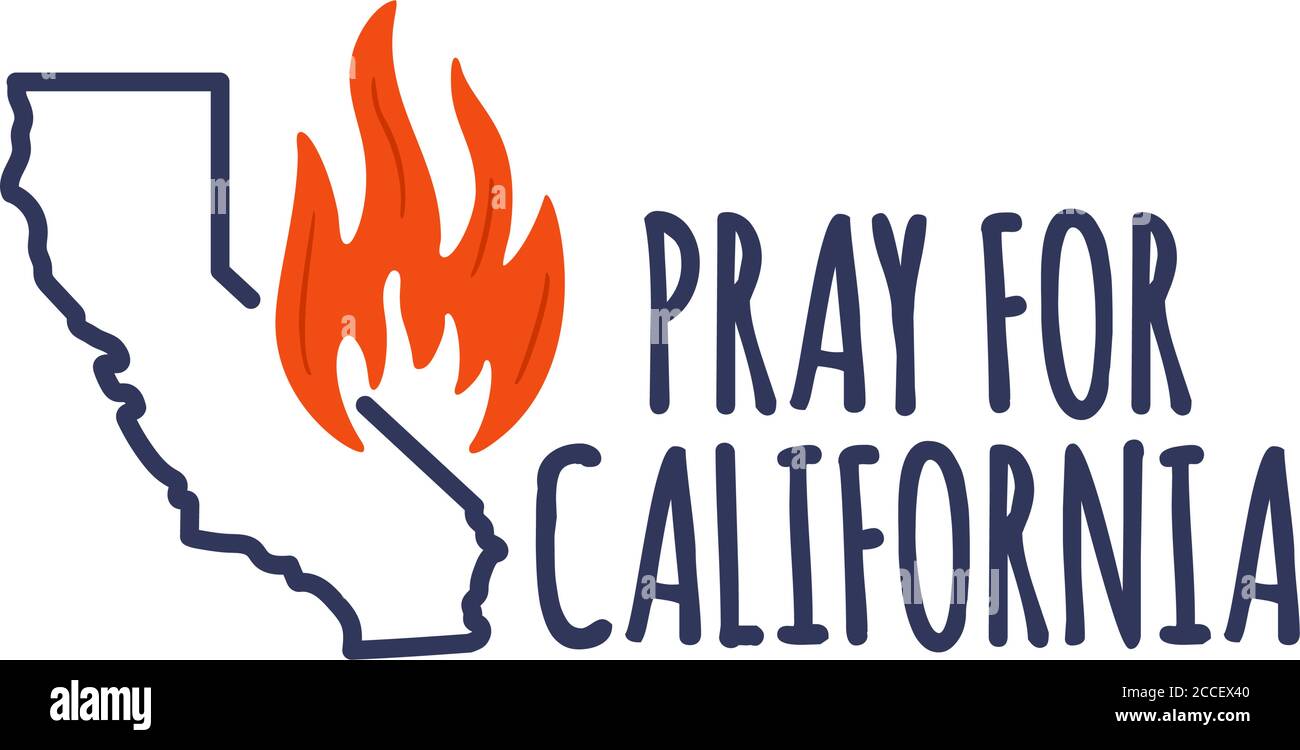 Illustration in support of the southern California after a wildfires ...