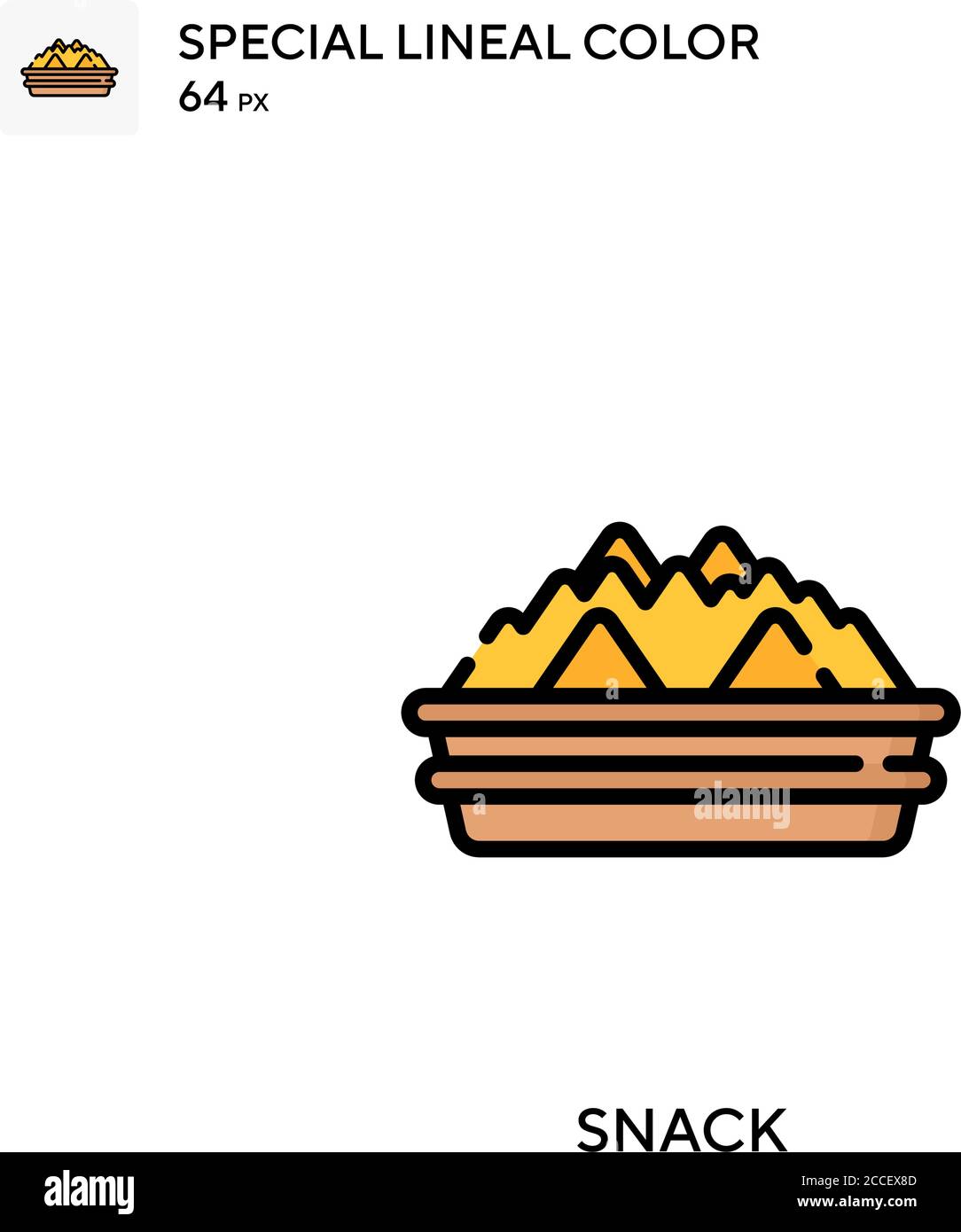 Snack Special lineal color icon. Illustration symbol design template ...