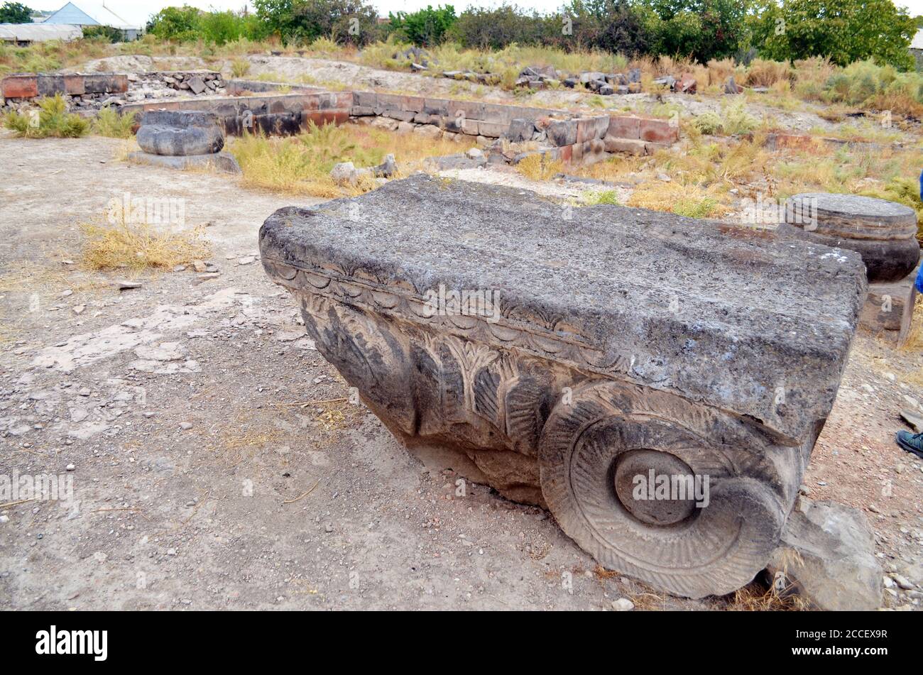 Armenia Dvin Ruins Stock Photo - Alamy
