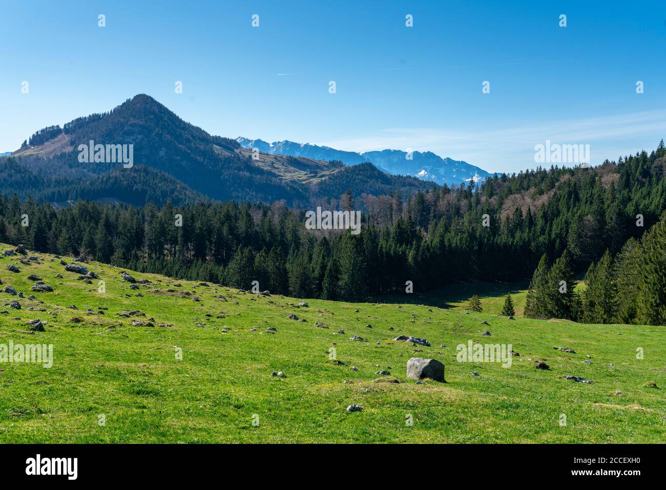 Europe, Germany, Bavaria, Chiemgau, Bavarian Alps, Heuberg, Inntal ...