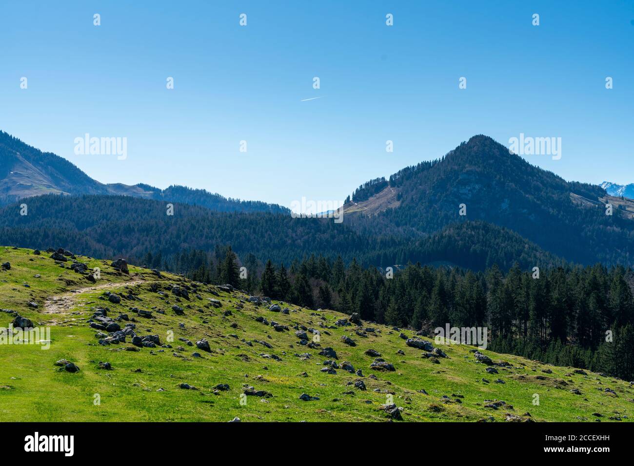 Europe, Germany, Bavaria, Chiemgau, Bavarian Alps, Heuberg, Inntal ...