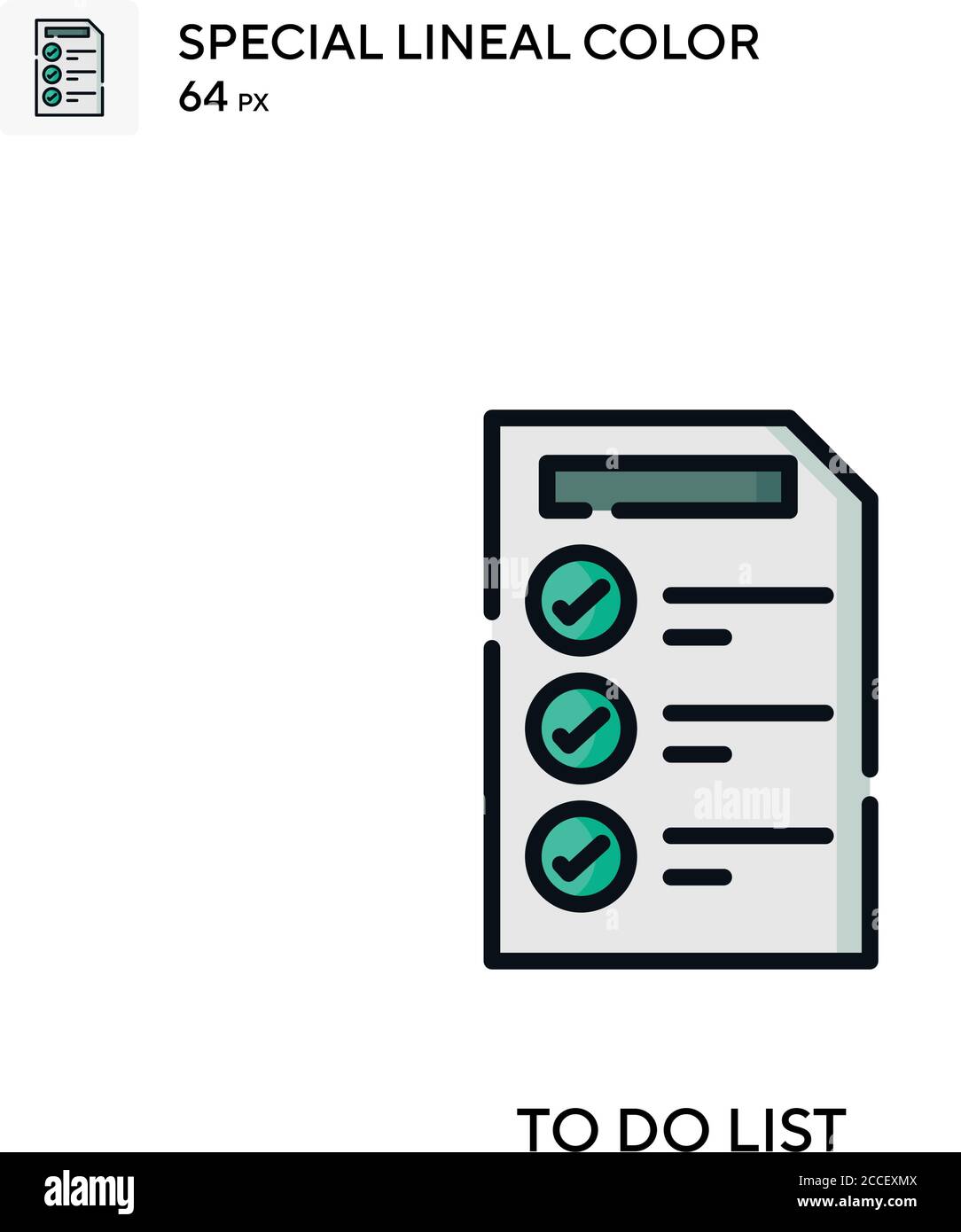 To do list Special lineal color icon. Illustration symbol design ...