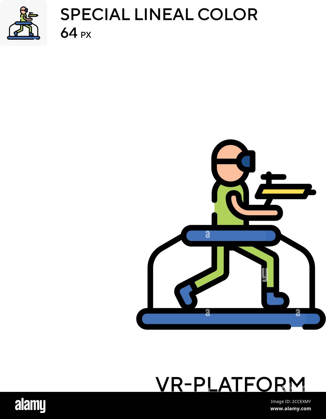 Vr-platform Special lineal color icon. Illustration symbol design template for web mobile UI ...