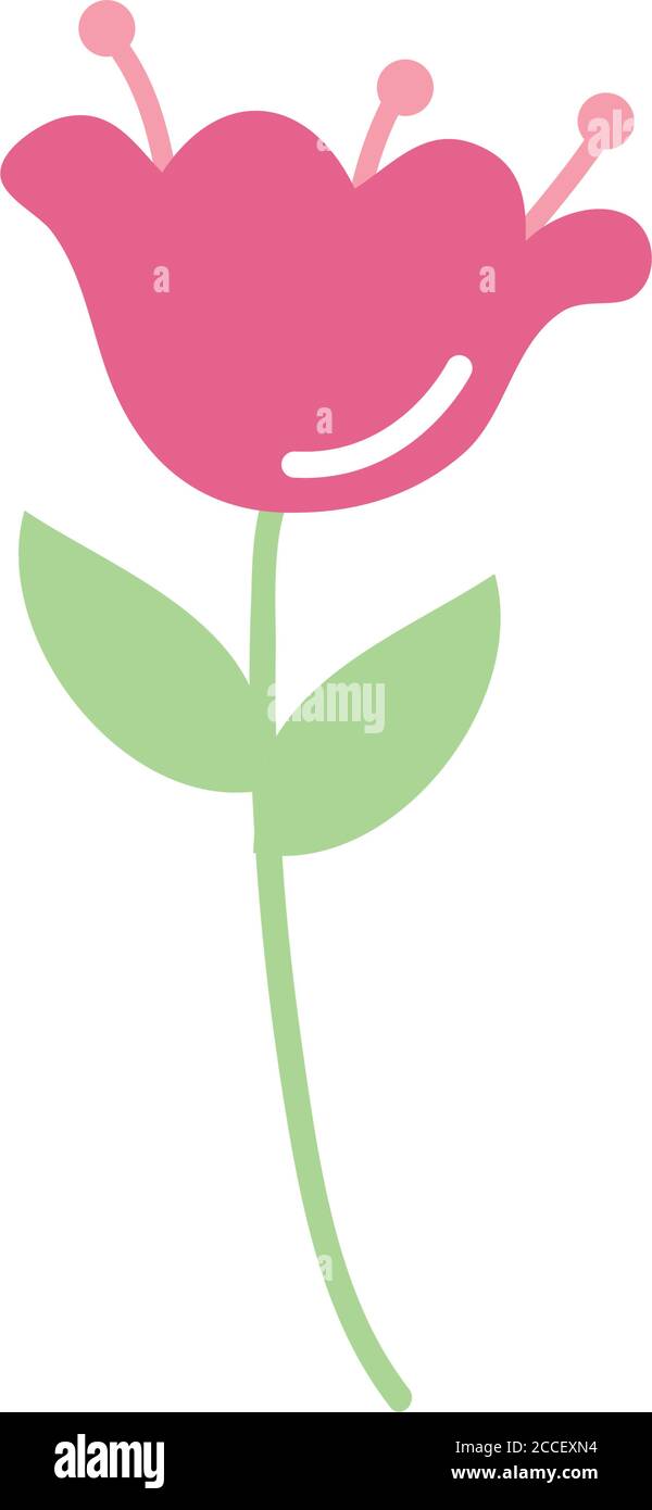dahlia flower icon over white background, flat style, vector ...