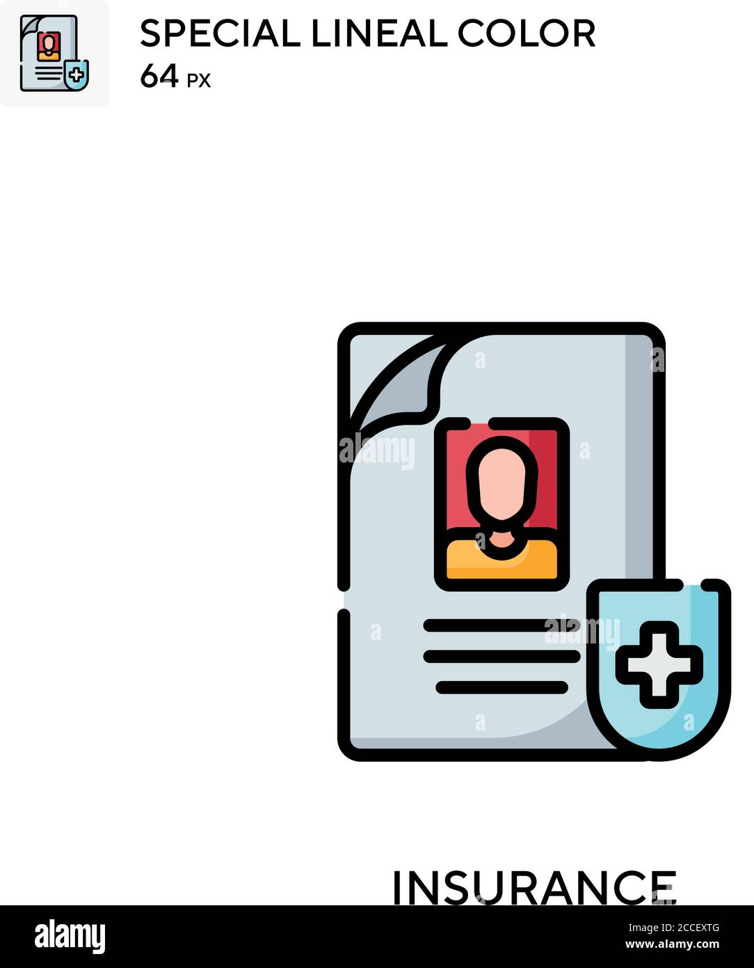 Insurance Special lineal color icon. Illustration symbol design ...