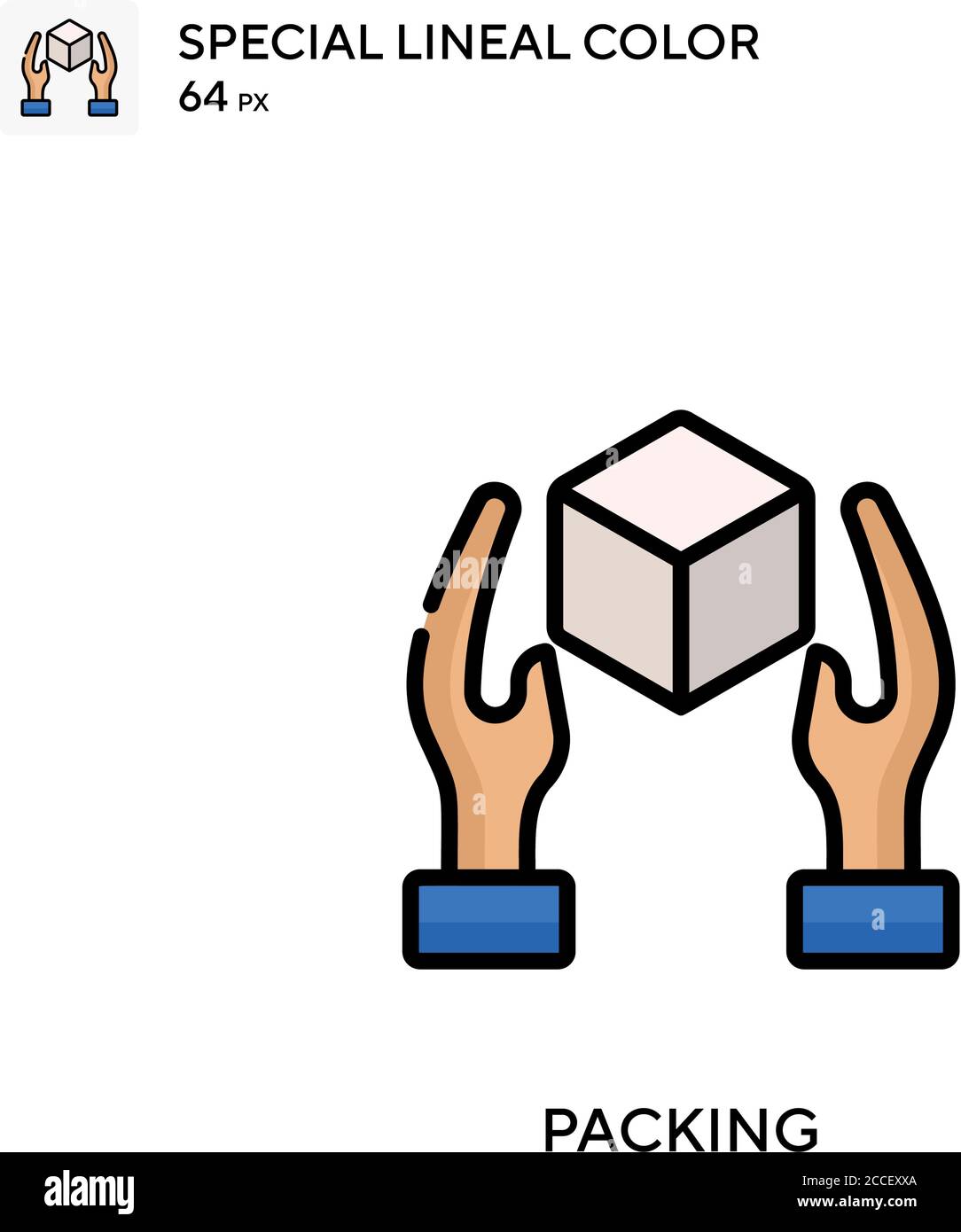 Packing Special lineal color icon. Illustration symbol design template ...