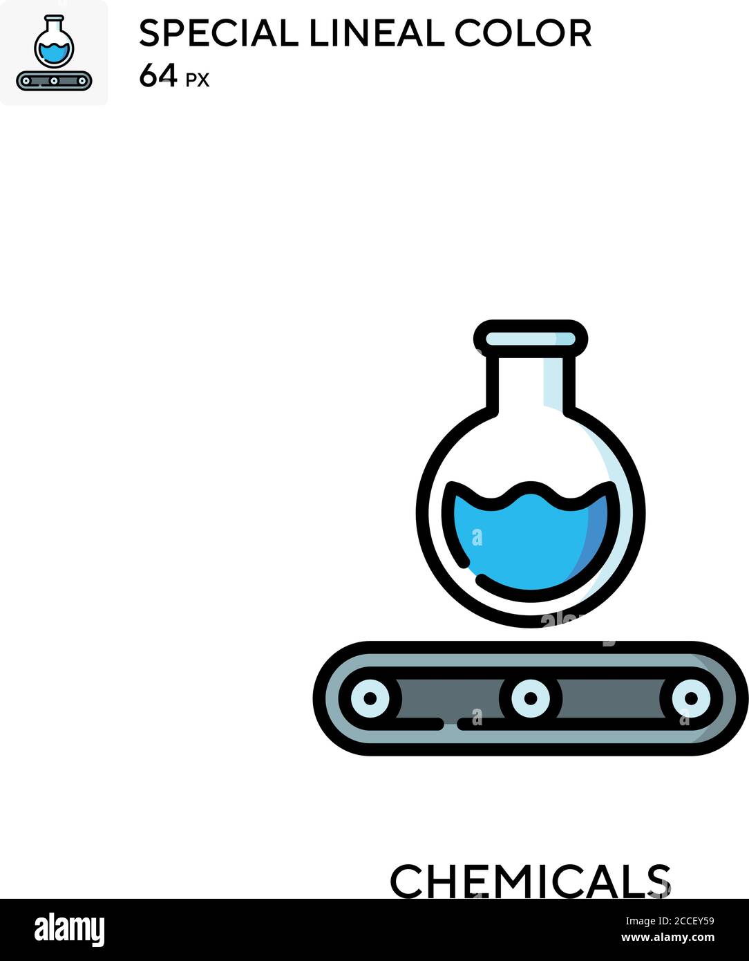 Chemicals Special lineal color icon. Illustration symbol design ...