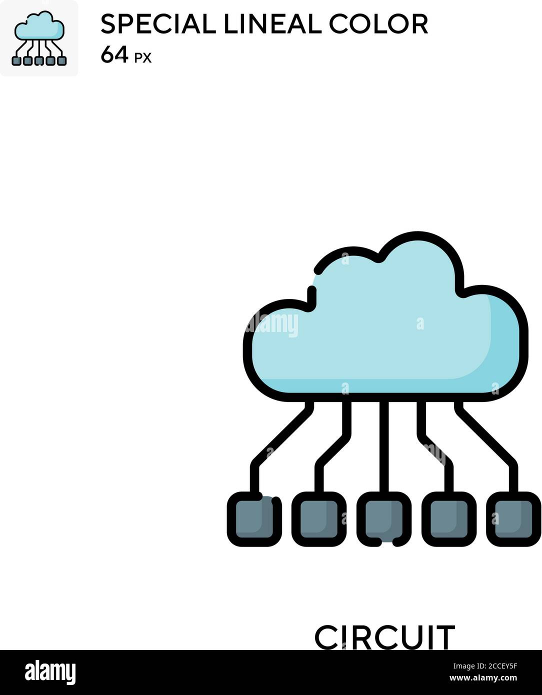 Circuit Special lineal color icon. Illustration symbol design template ...