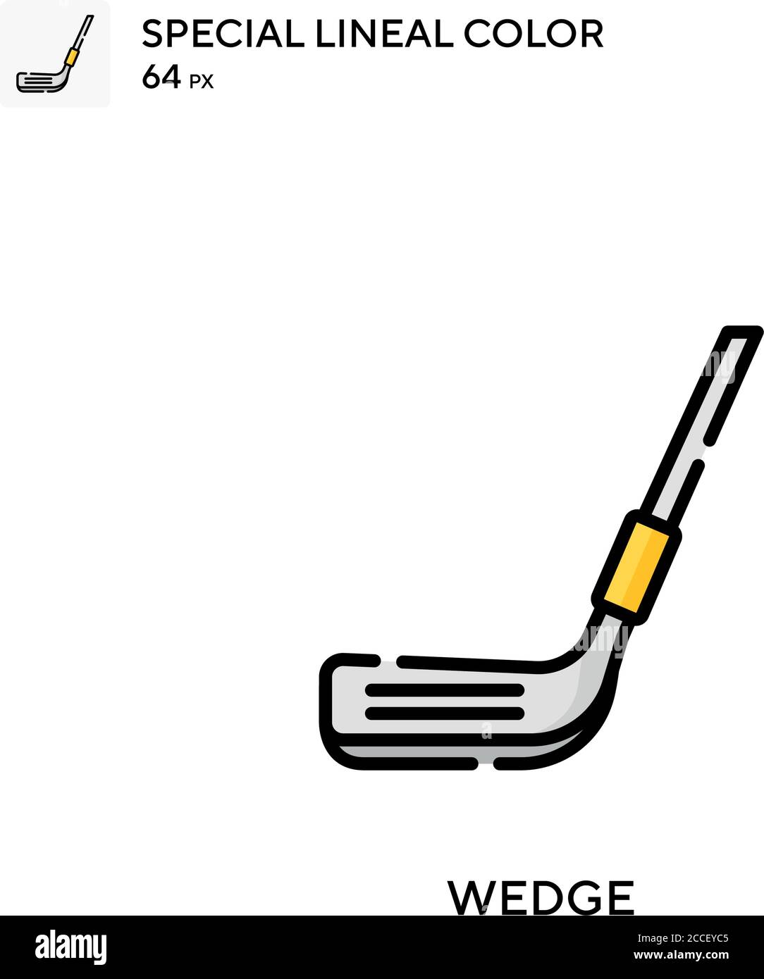 Wedge Special lineal color icon. Illustration symbol design template ...