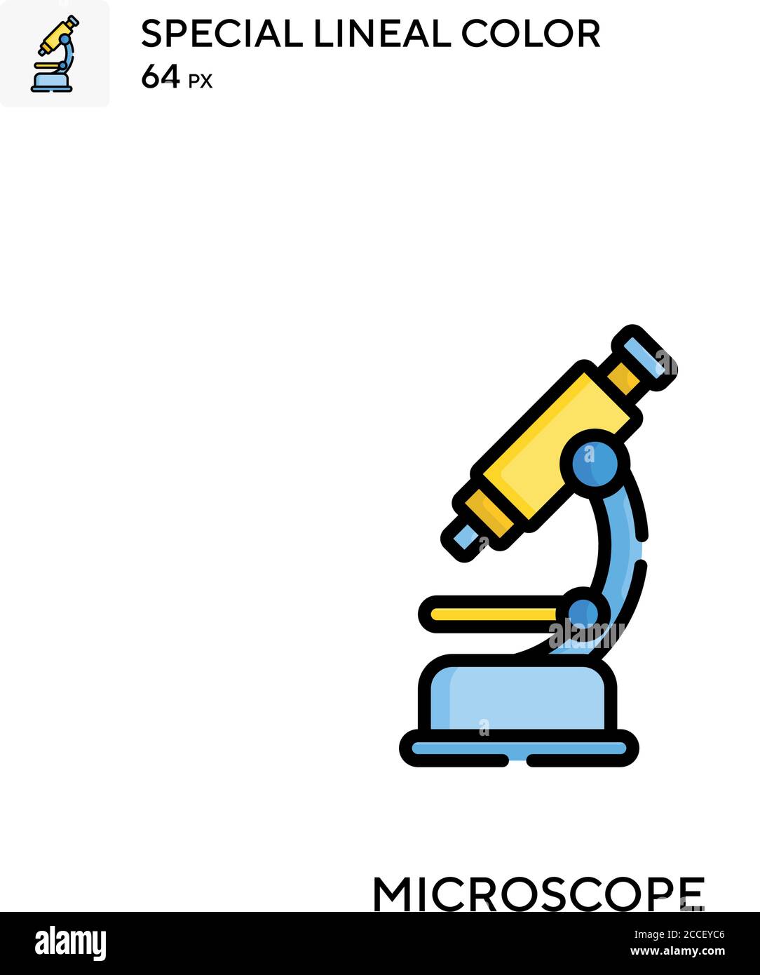 Microscope Special lineal color icon. Illustration symbol design ...