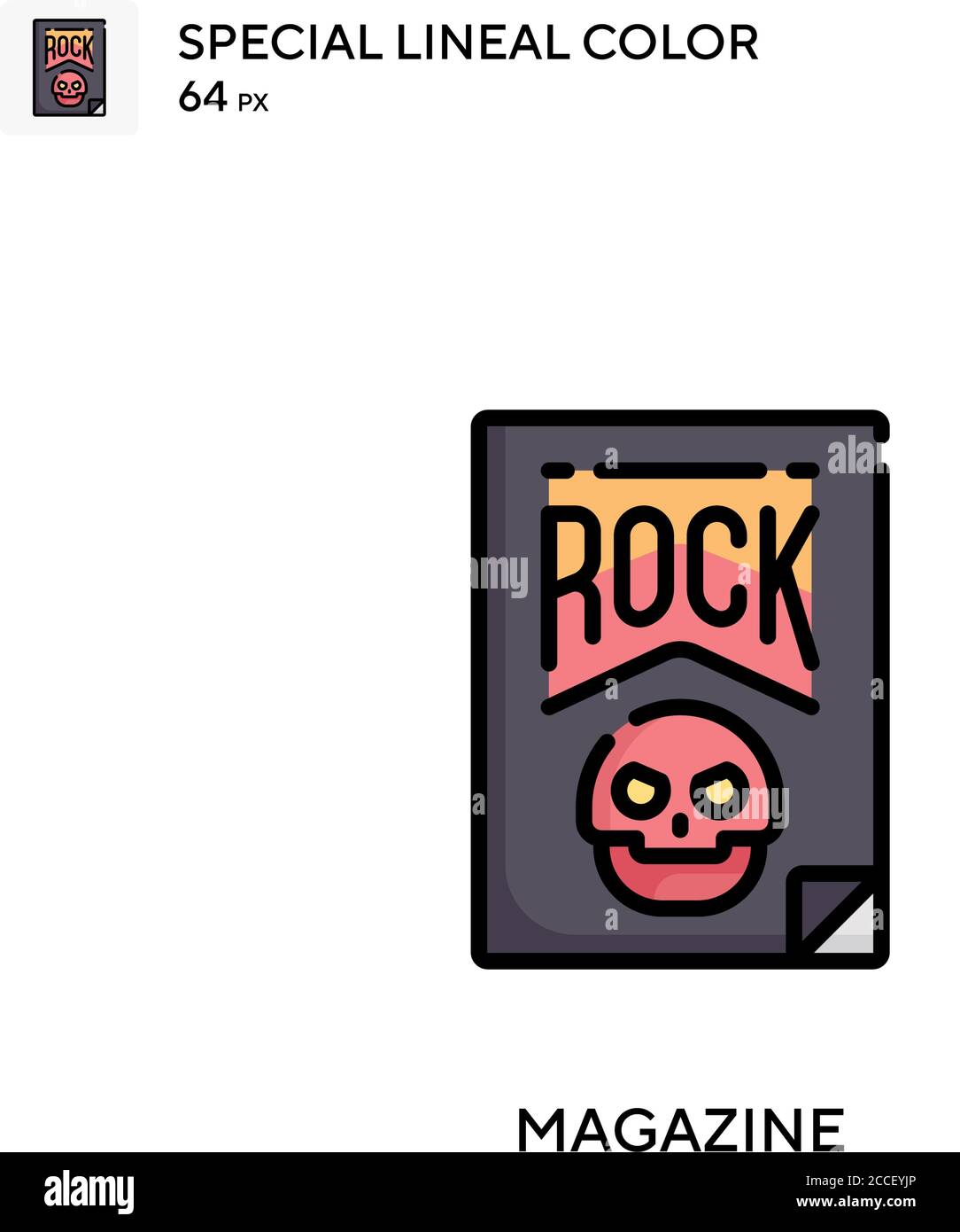 Magazine Special lineal color icon. Illustration symbol design template ...