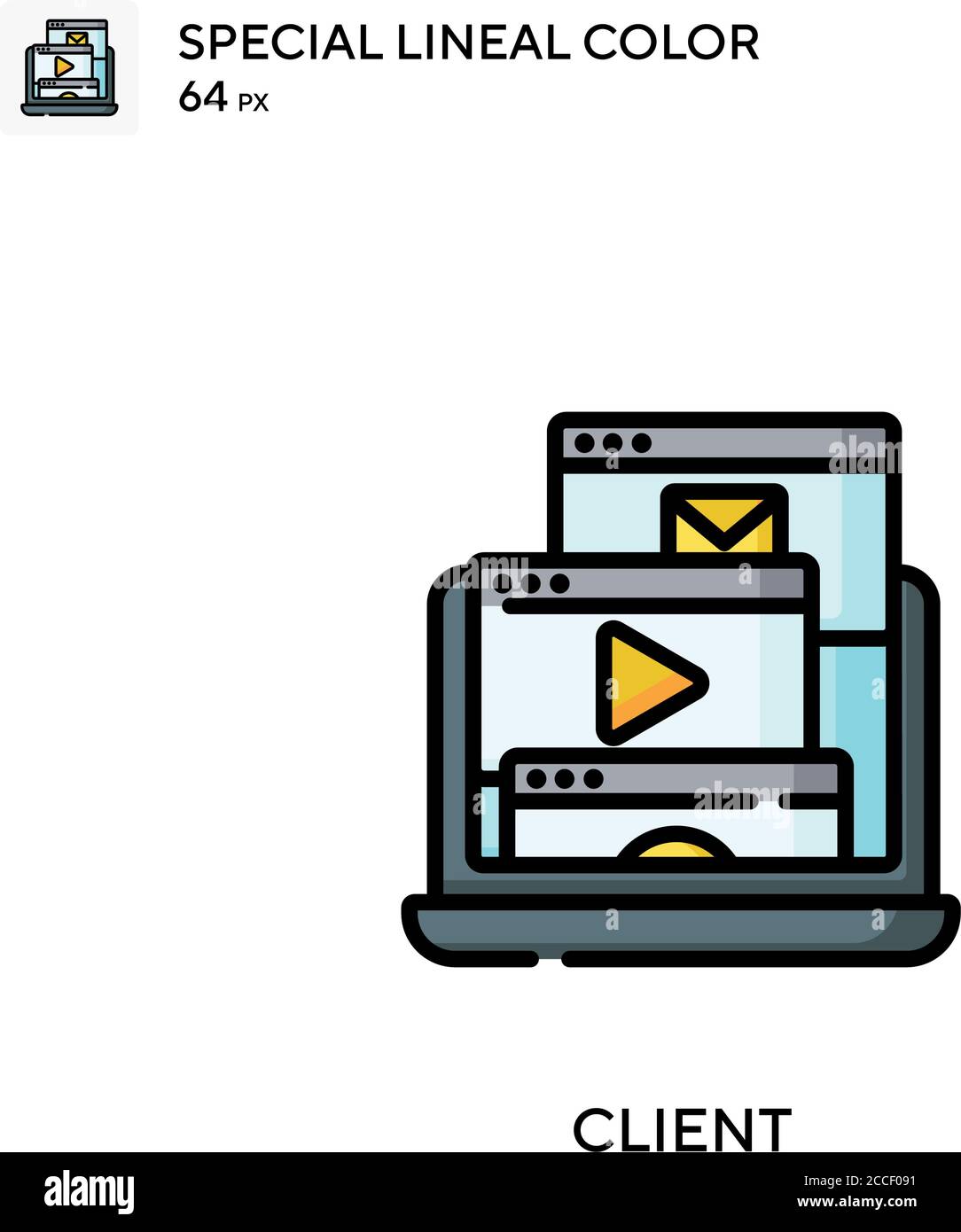 Client Special lineal color icon. Illustration symbol design template ...