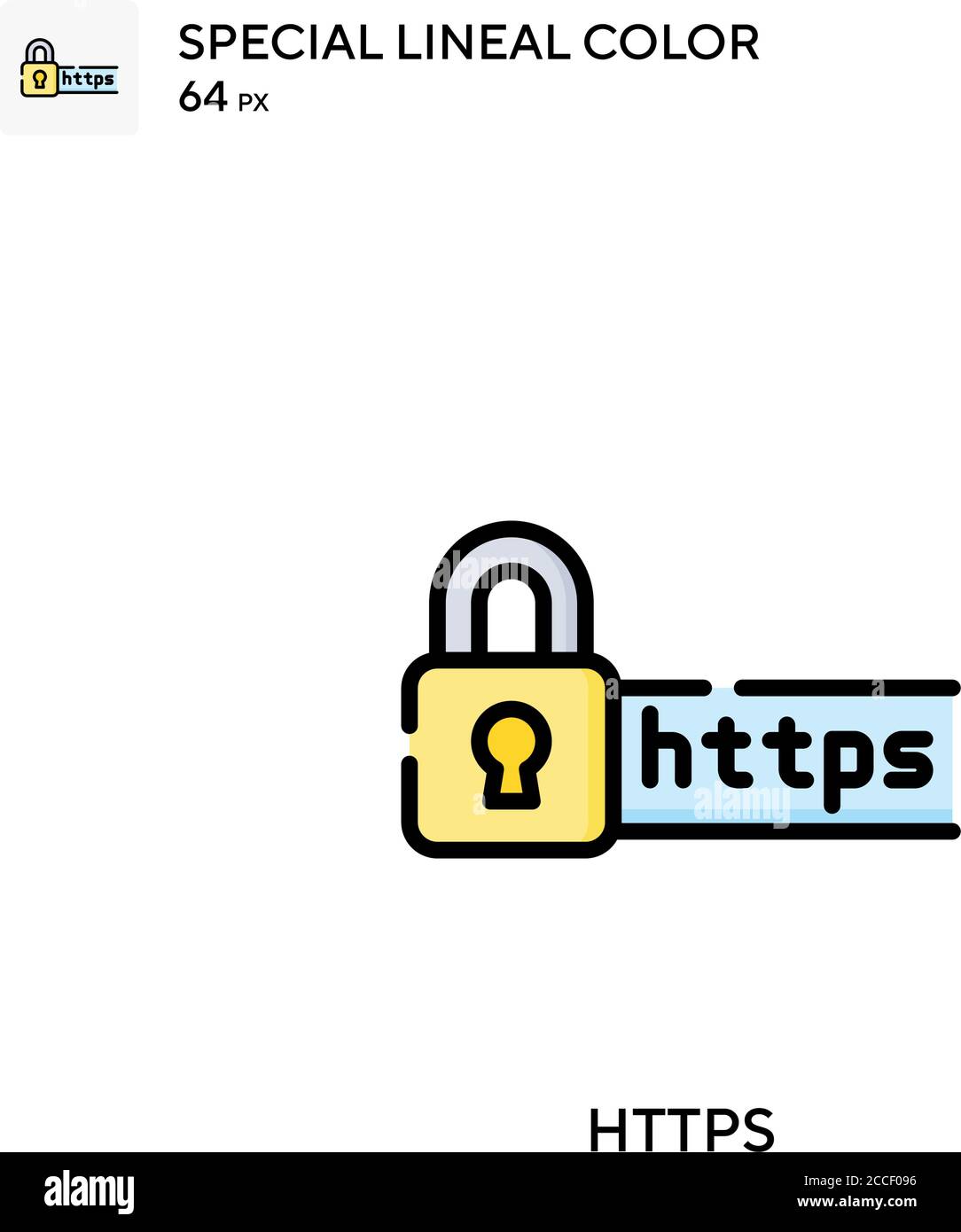 Https Special lineal color icon. Illustration symbol design template ...