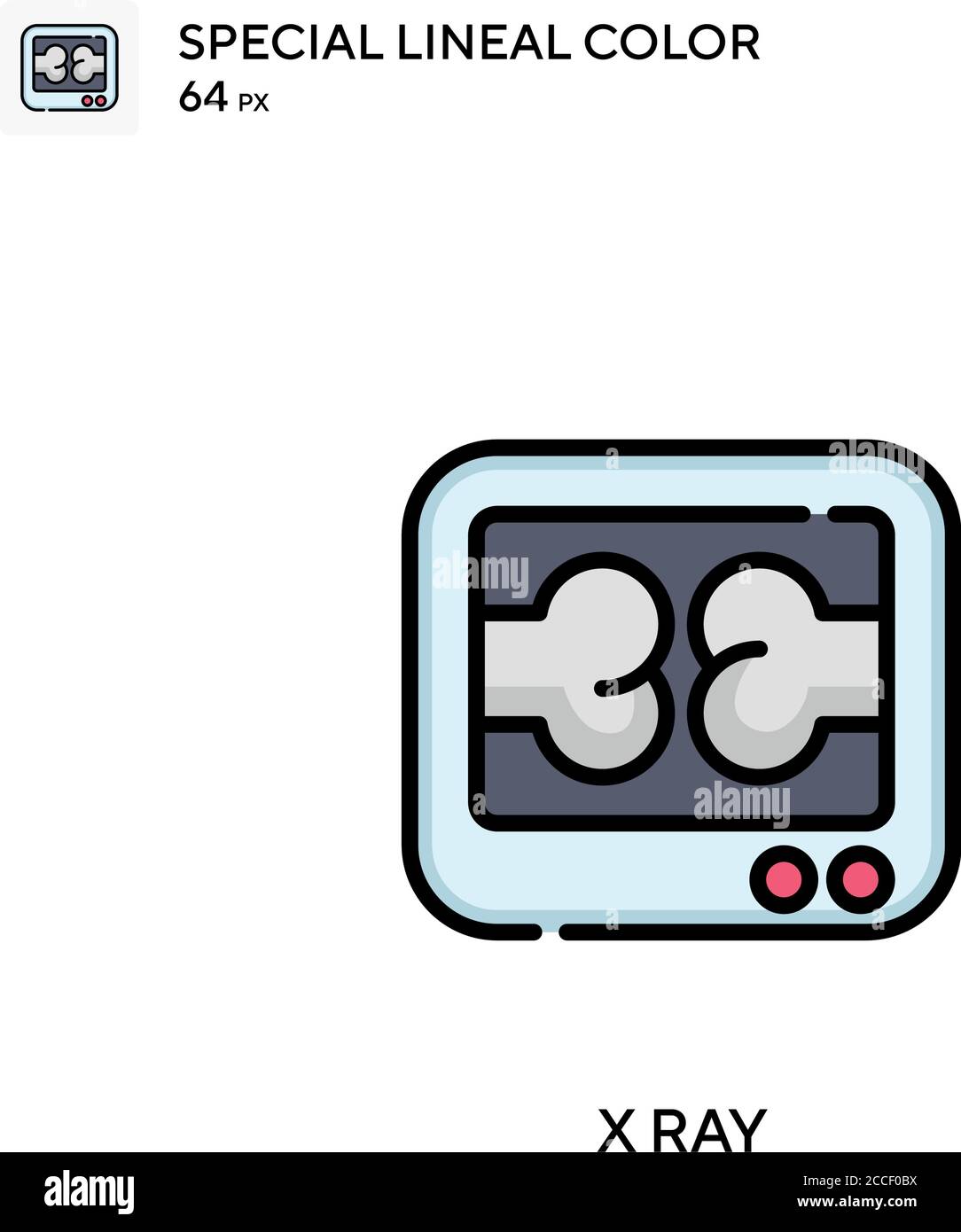 X ray Special lineal color icon. Illustration symbol design template for web mobile UI element ...