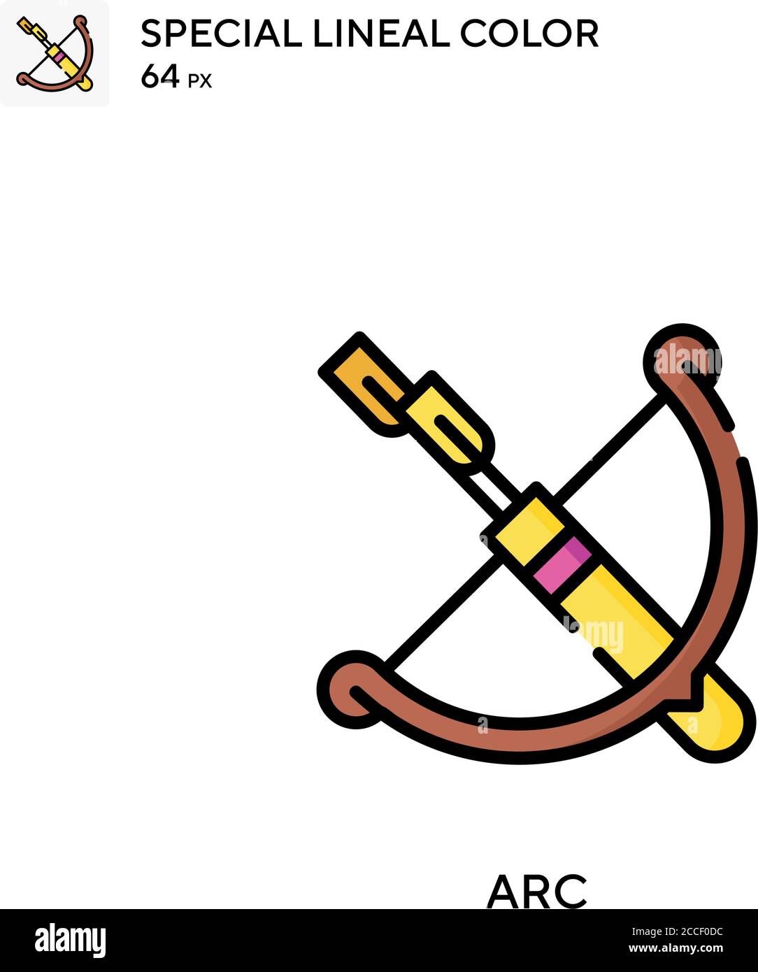 Arc Special lineal color icon. Illustration symbol design template for web mobile UI element ...