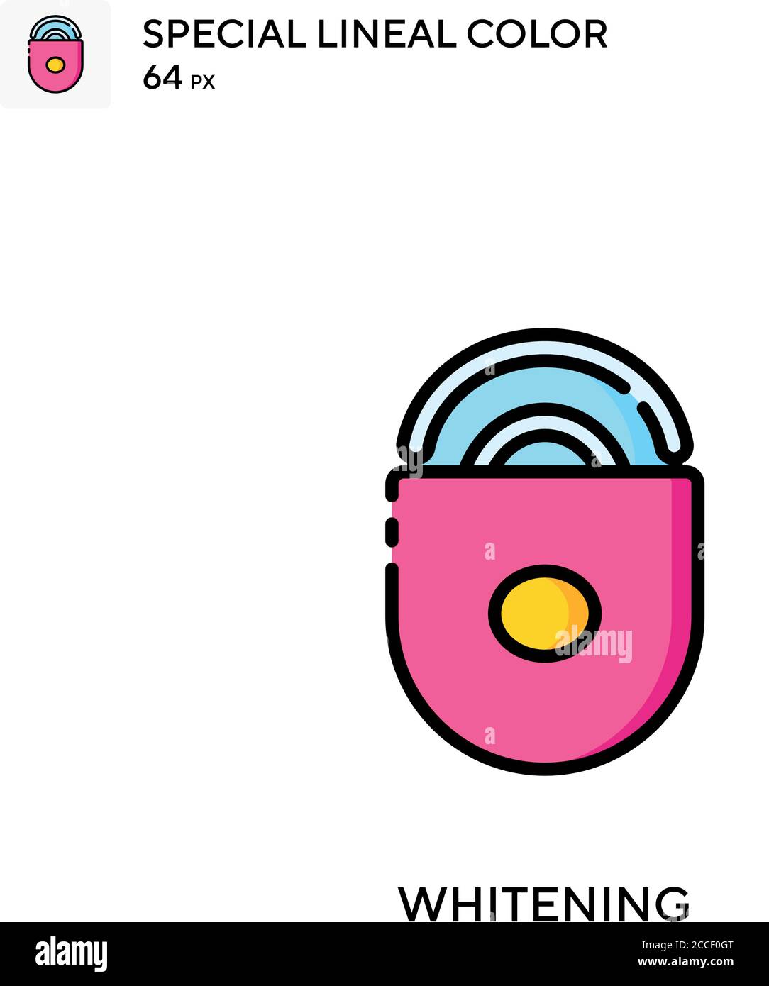 Whitening Special lineal color icon. Illustration symbol design ...