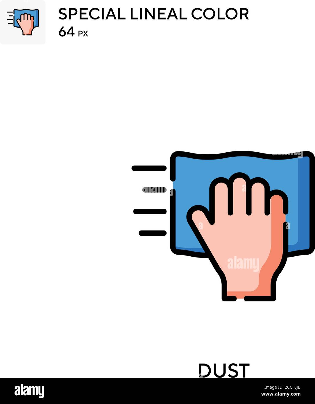 Dust Special lineal color icon. Illustration symbol design template for ...