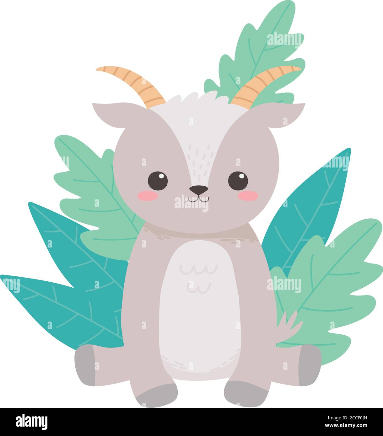 Goat Is Sitting Stock Vector Images - Alamy