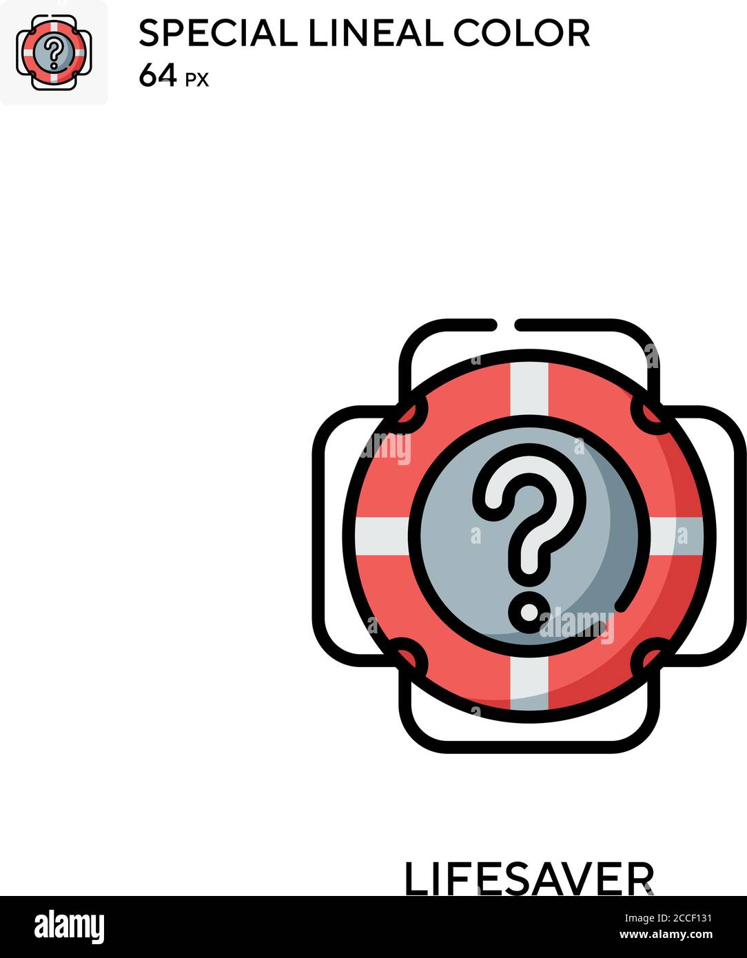 Lifesaver Special lineal color icon. Illustration symbol design ...