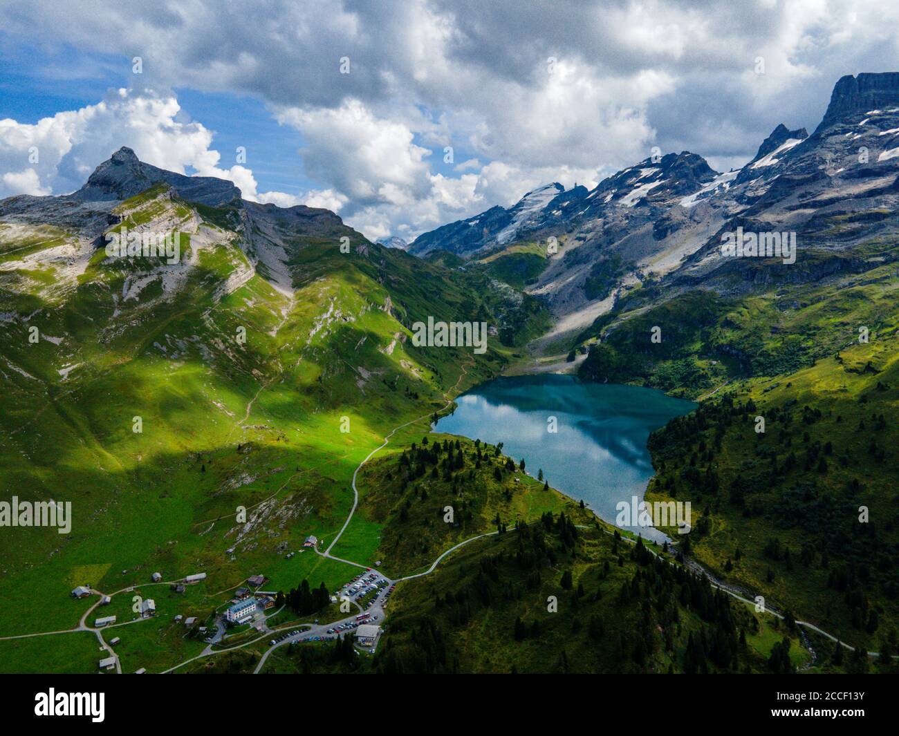 Wonderful Mountain Lake in the Swiss Alps Stock Photo - Alamy