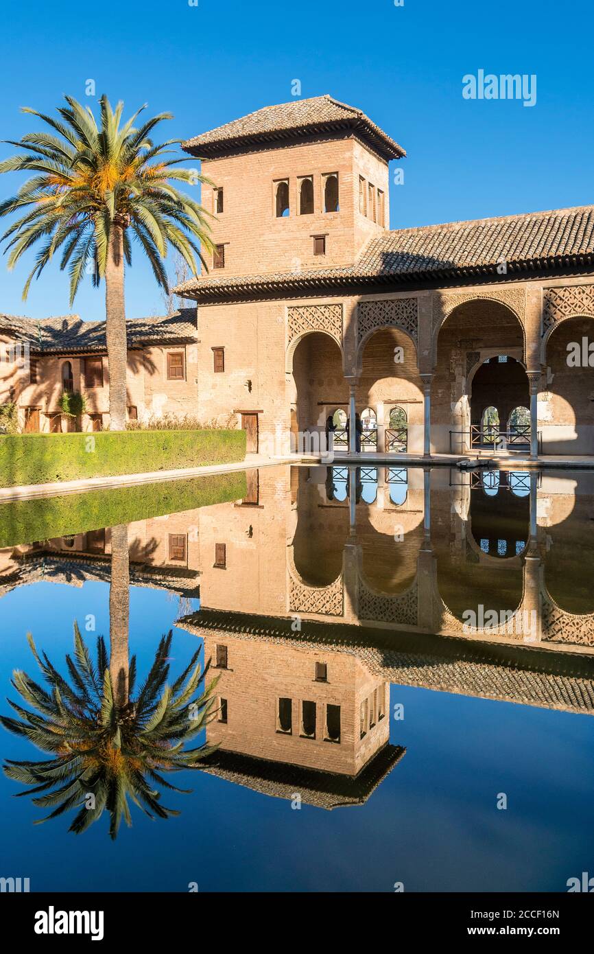 Spain, Granada, Alhambra, Partal, Torre de las Damas, lady tower ...