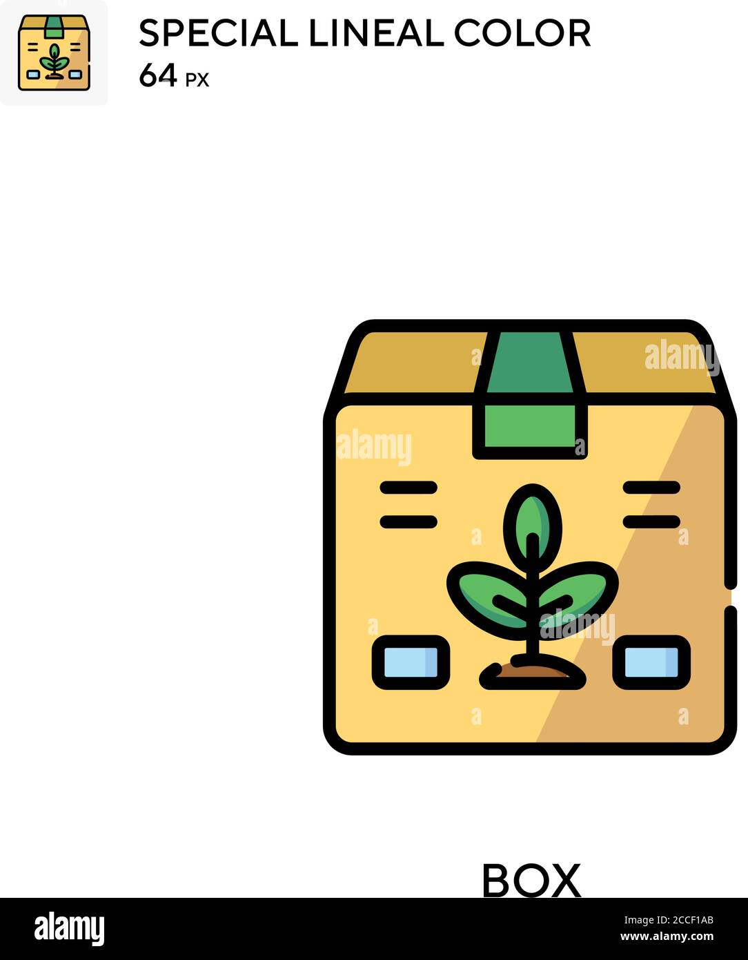Box Special lineal color icon. Illustration symbol design template for ...