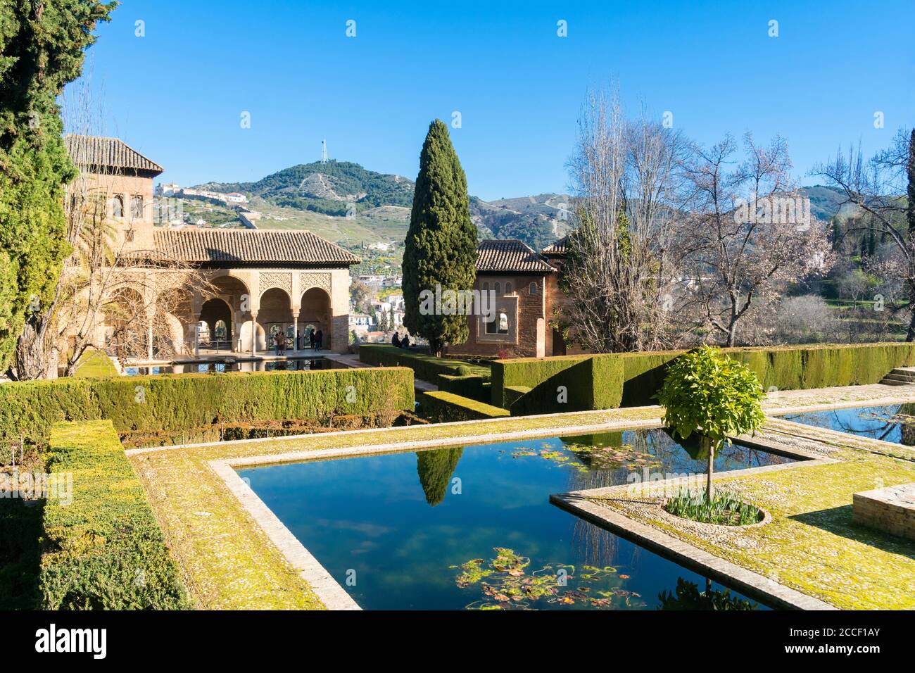 Spain, Granada, Alhambra, Partal, Torre de las Damas, lady tower Stock ...