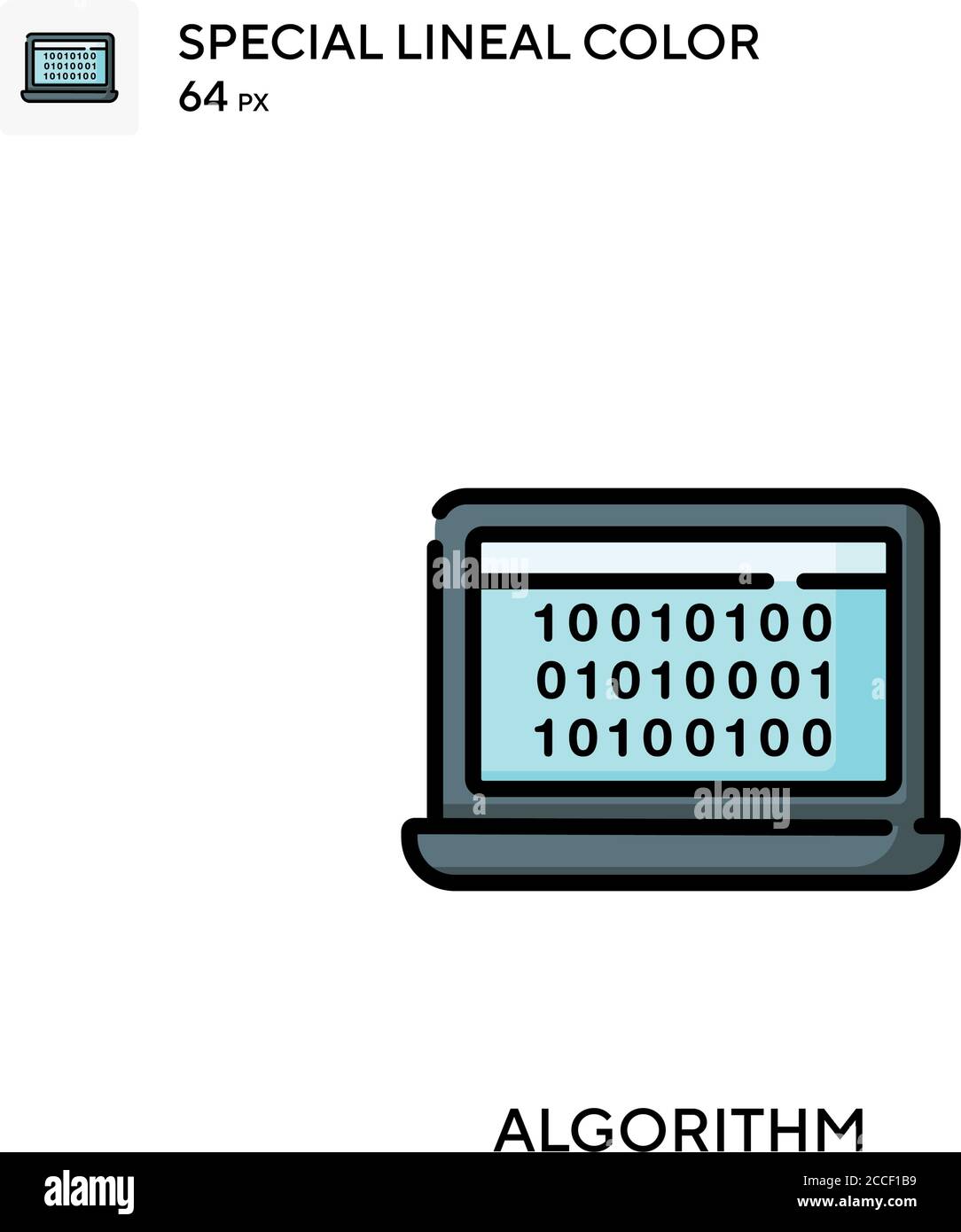 Algorithm Special lineal color icon. Illustration symbol design ...