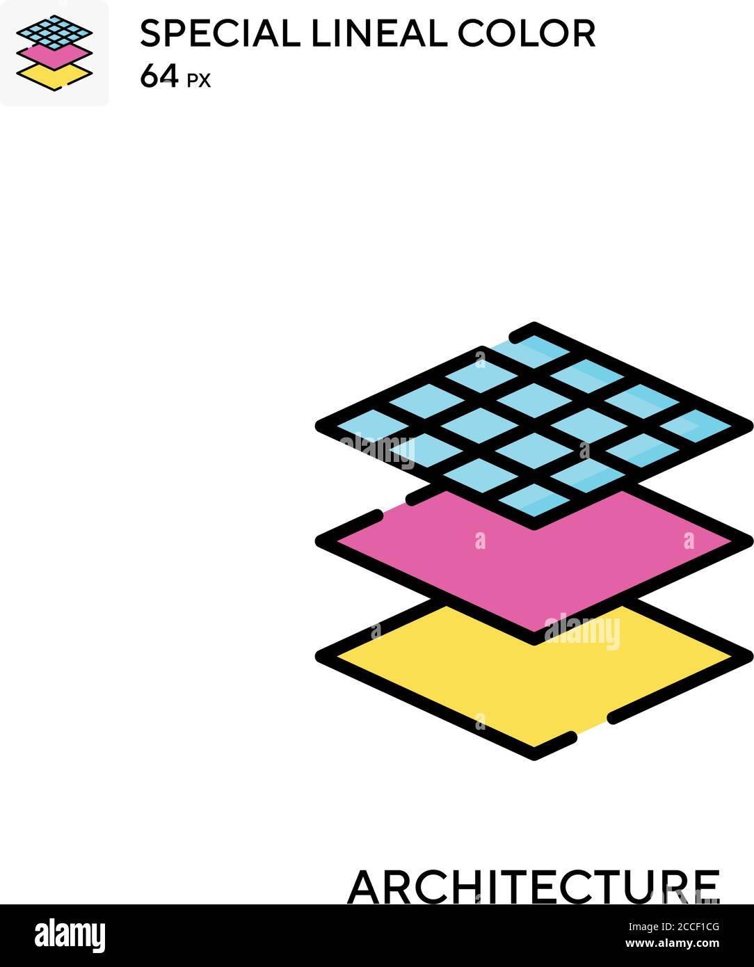 Architecture Special lineal color icon. Illustration symbol design ...