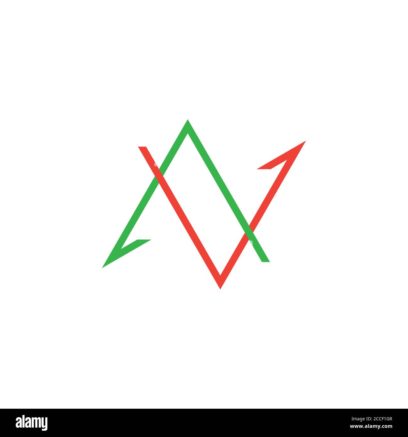 linked arrow simple line logo vector Stock Vector Image & Art - Alamy