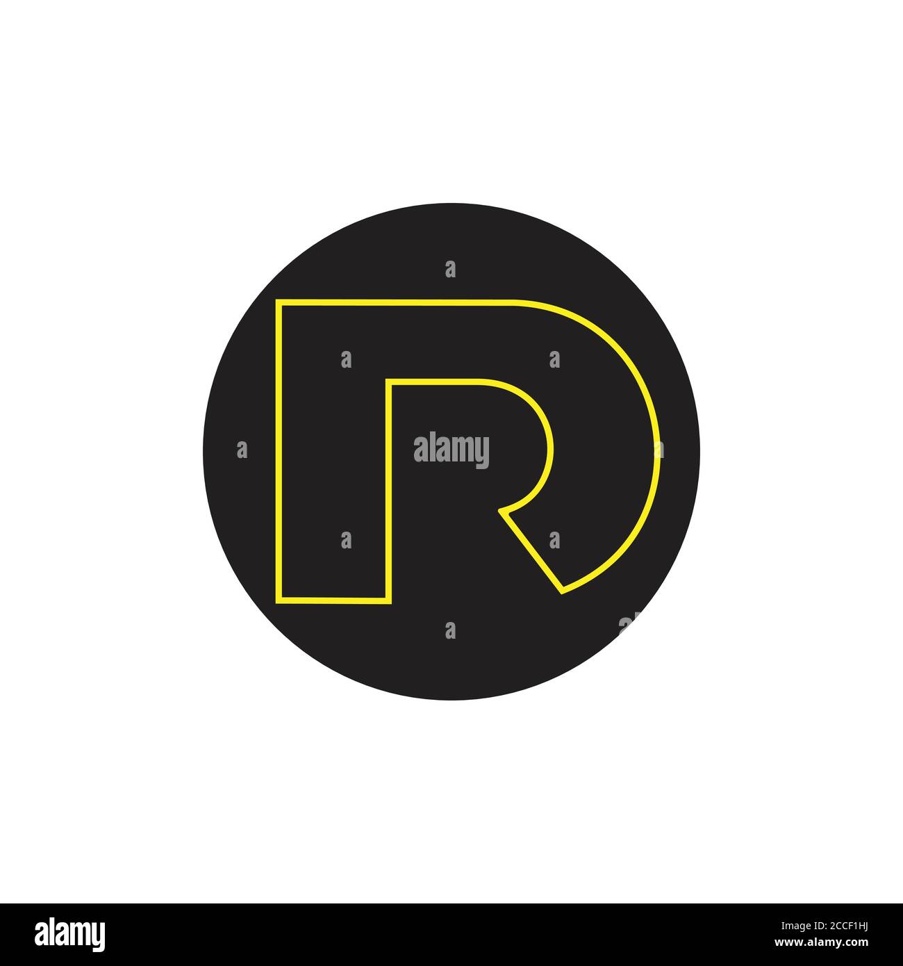 letter dr simple geometric line logo vector Stock Vector Image & Art ...