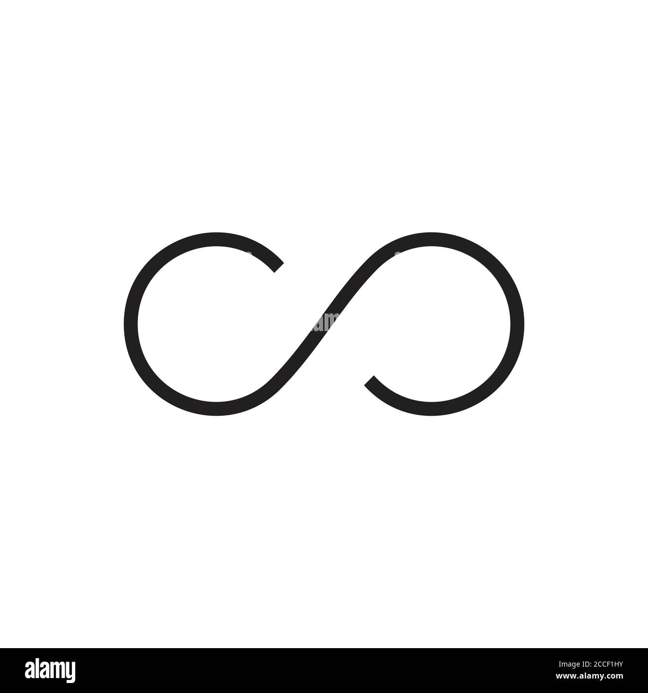 simple infinity thin line symbol logo vector Stock Vector Image & Art ...