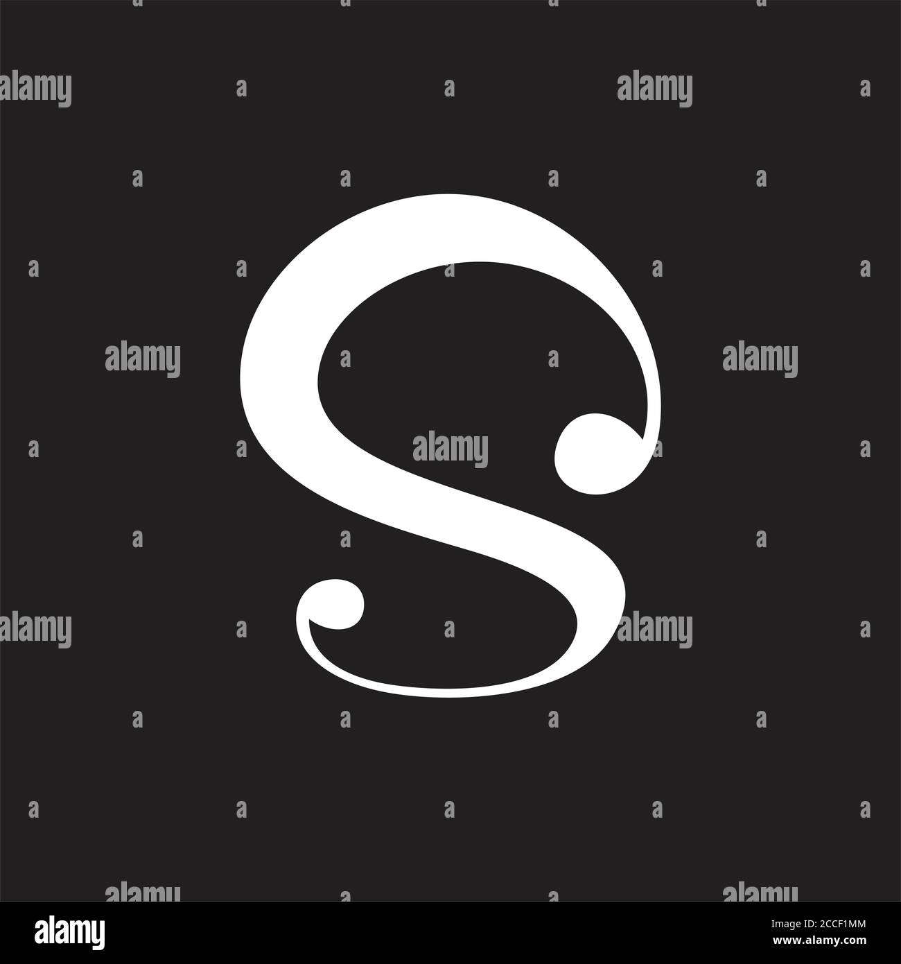 letter s curves retro shape logo vector Stock Vector Image & Art - Alamy