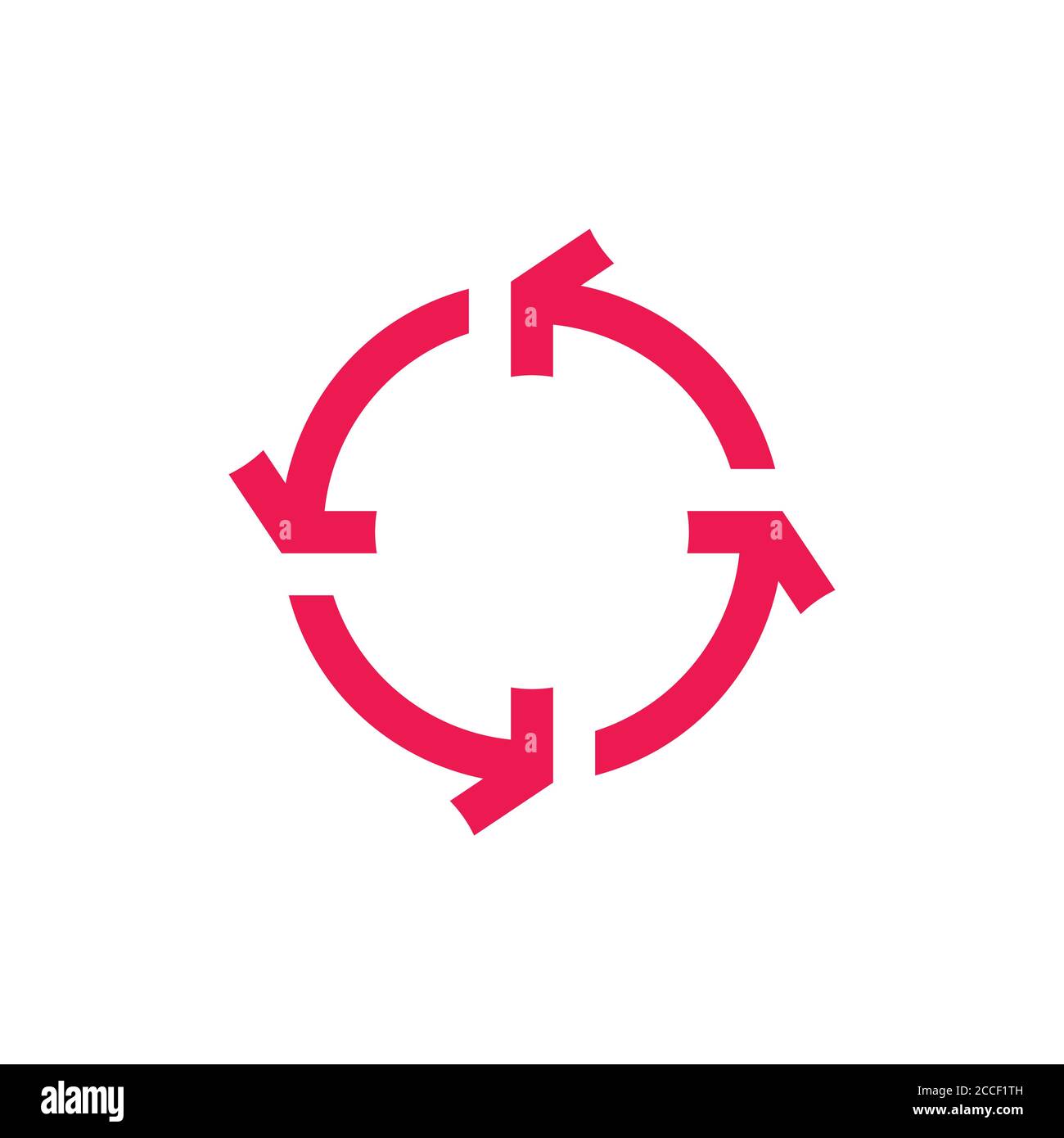 circle rotation arrows motion design logo vector Stock Vector Image ...