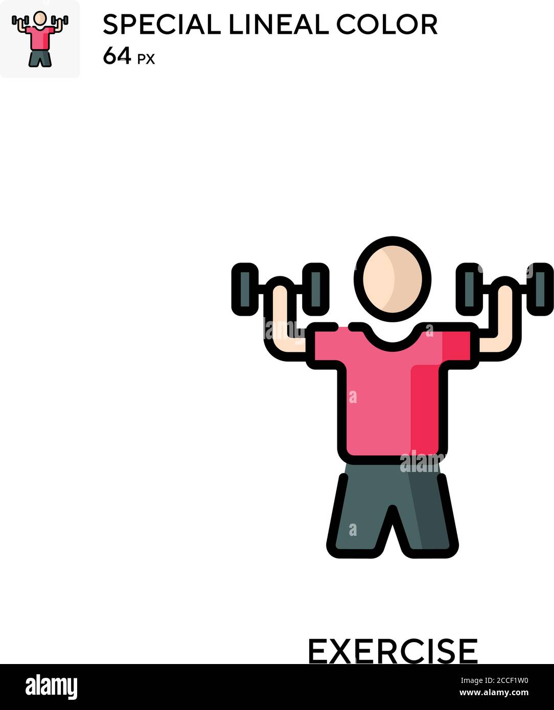 Exercise Special lineal color icon. Illustration symbol design template ...