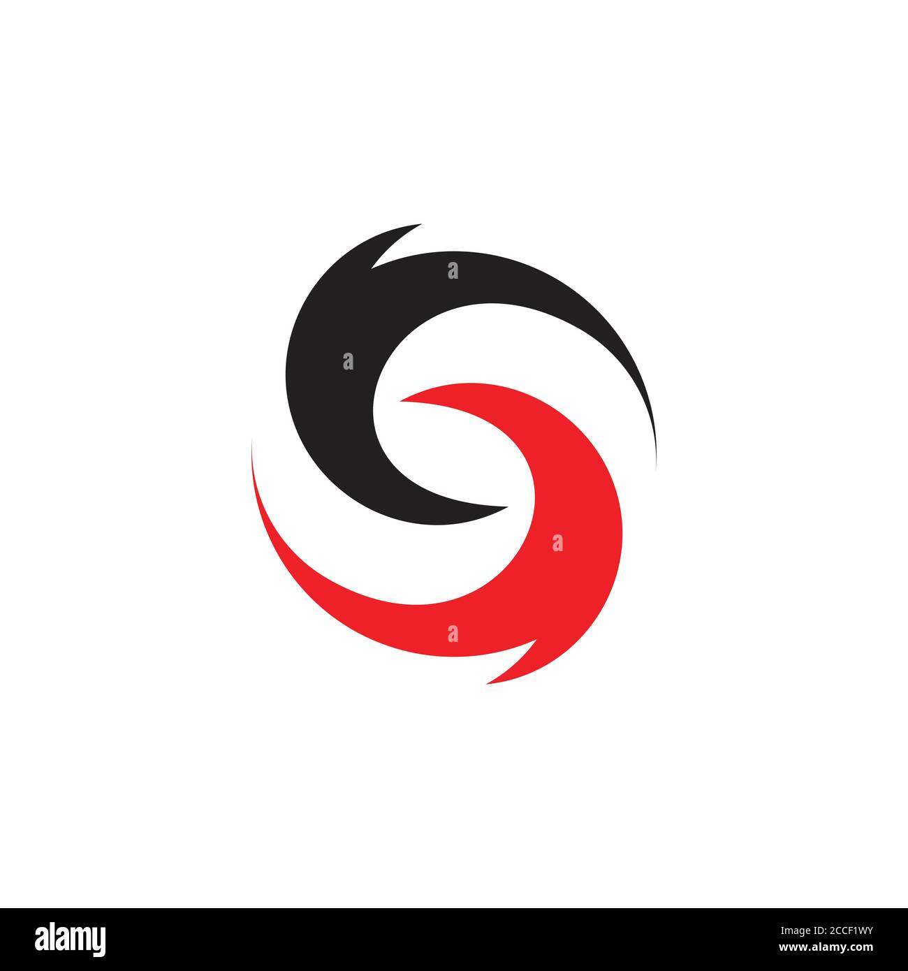 letter s curves circles rotation simple logo vector Stock Vector Image ...