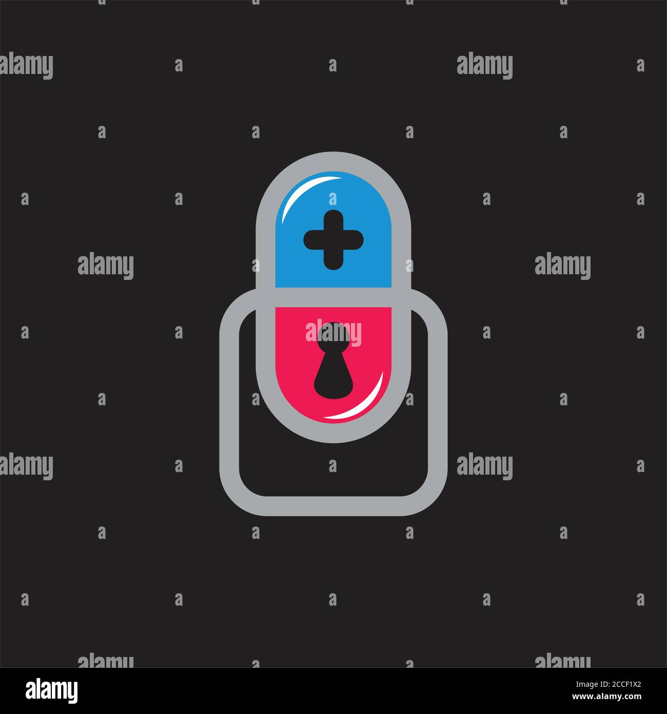 Pill bottle lock Stock Vector Images - Alamy