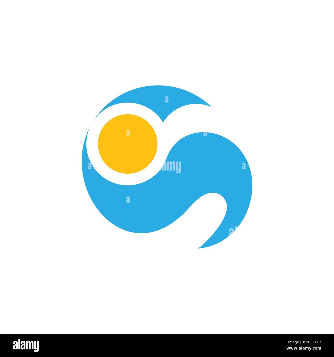 abstract circle geometric sun waves logo vector Stock Vector Image ...