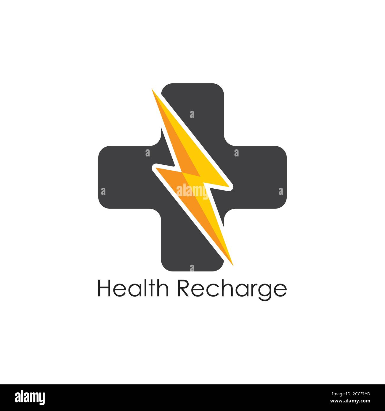 health recharge energy bolt logo vector Stock Vector Image & Art - Alamy