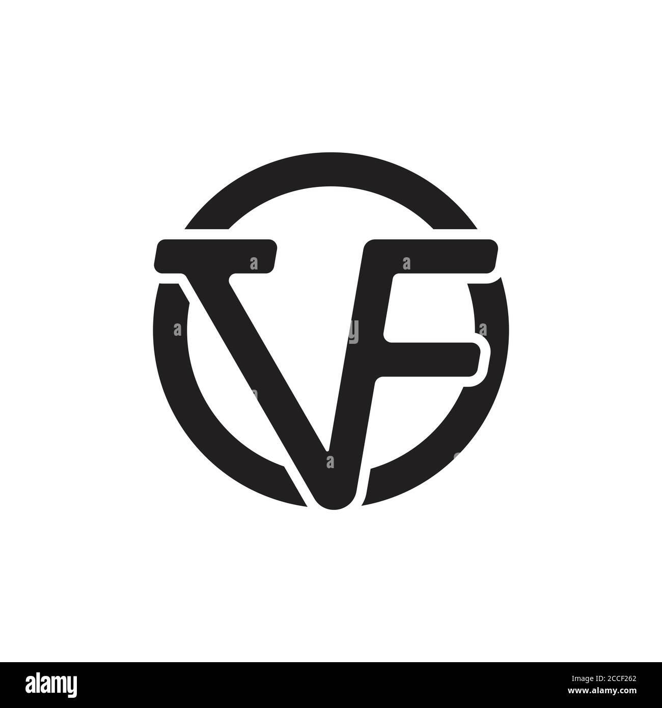 letter vf simple geometric emblem logo Stock Vector Image & Art - Alamy
