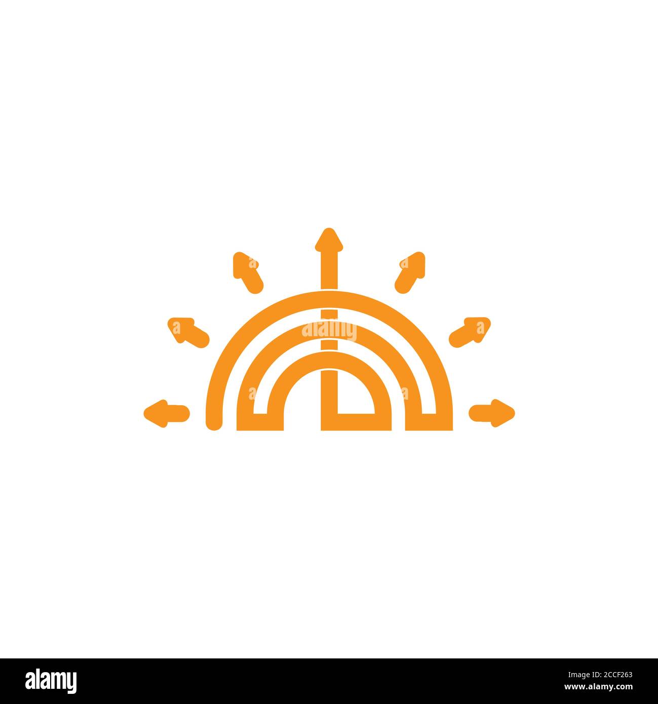 sun arrows geometric line logo vector Stock Vector Image & Art - Alamy