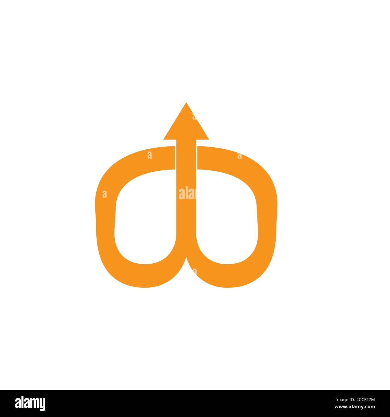 abstract bow arrow overlapping logo vector Stock Vector Image & Art - Alamy