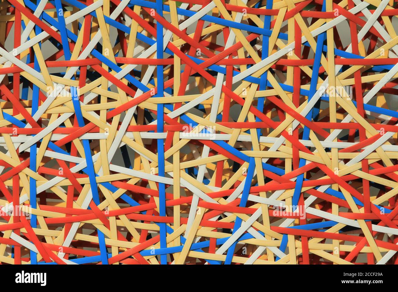 Abstract colorful Artificial rattan pattern Stock Photo - Alamy