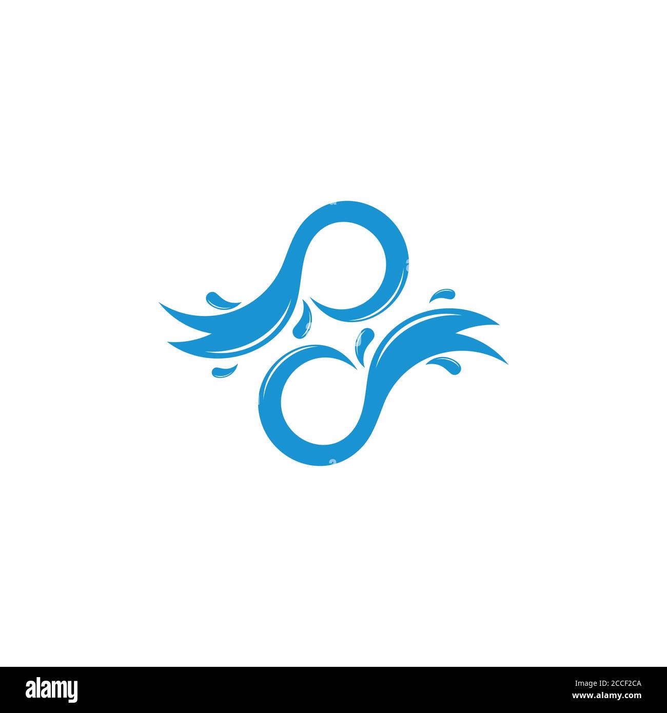 simple water splash symbol logo vector Stock Vector Image & Art - Alamy