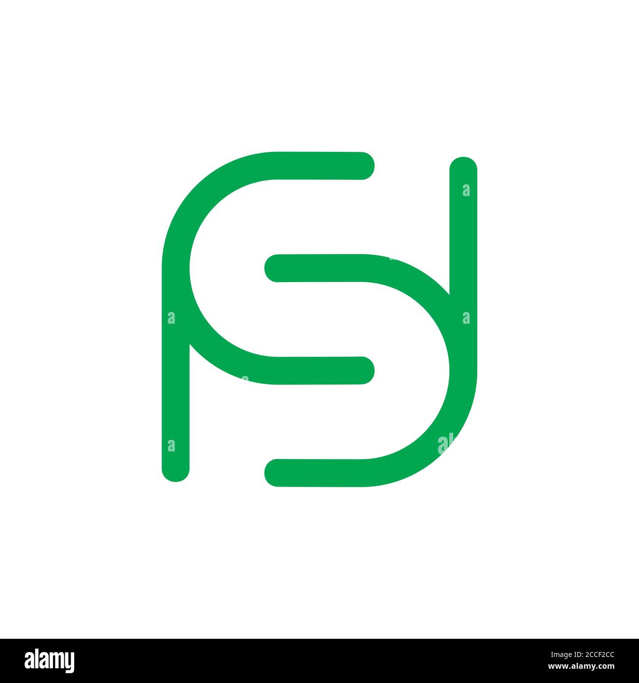 letter cs linked geometric line square logo vector Stock Vector Image ...