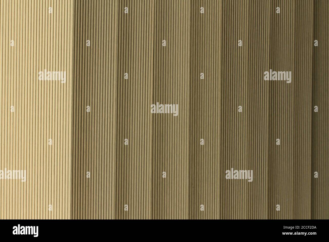 Parallel wooden slats. Wooden blinds, as an element of decor. Interior ...