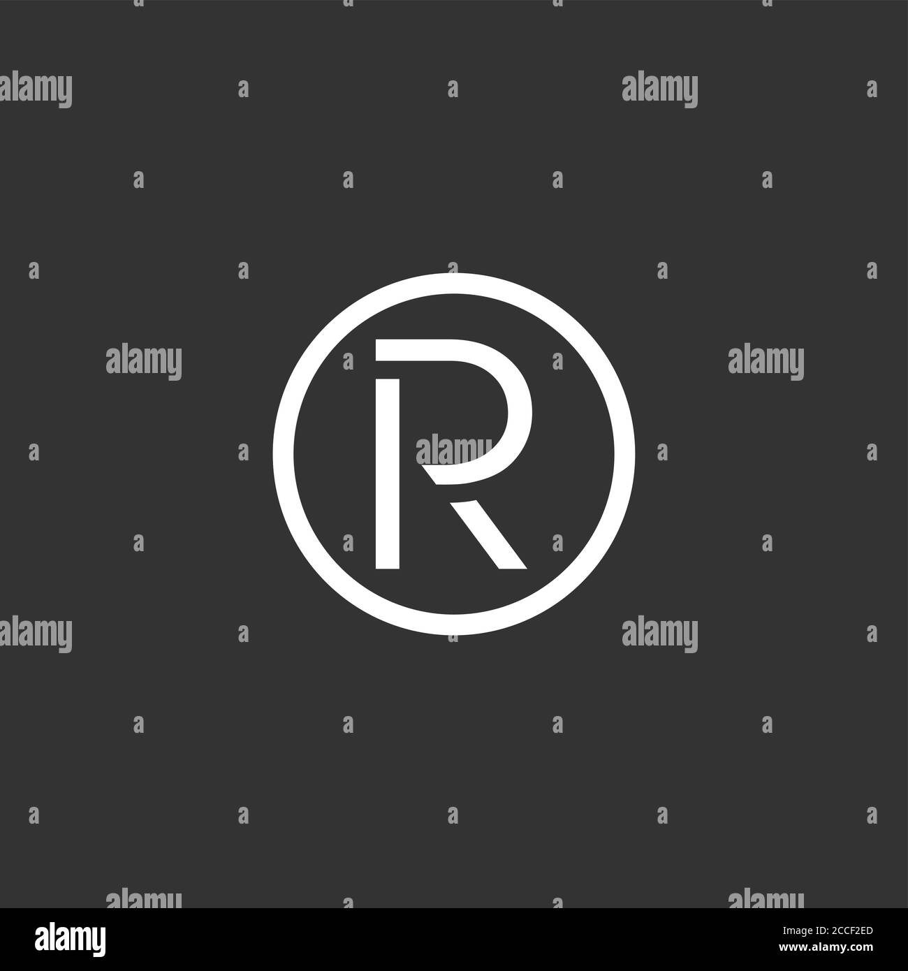 letter pr simple geometric line logo vector Stock Vector Image & Art ...