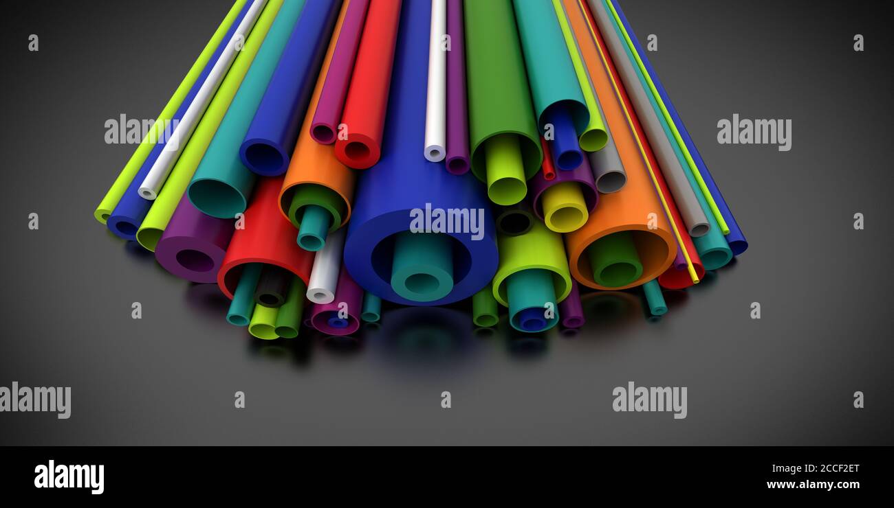Plastic pipes colorful hi-res stock photography and images - Alamy