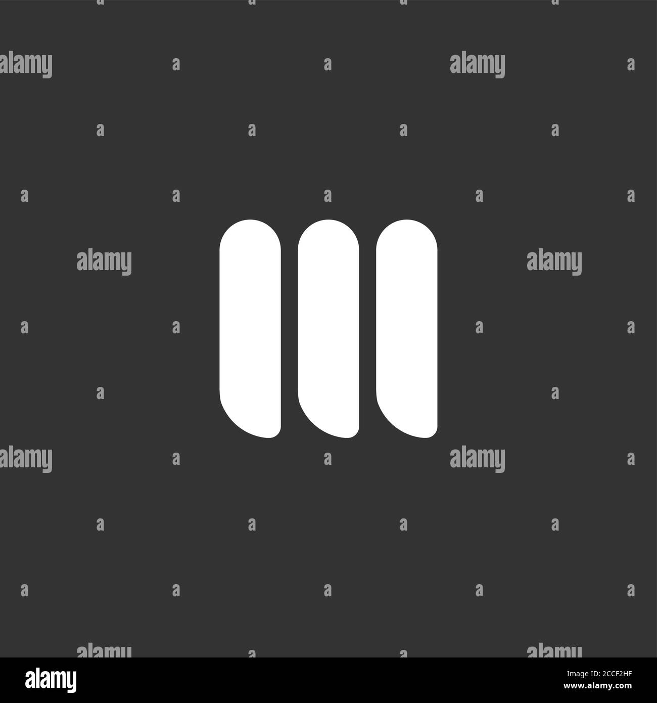 three stripes curves logo vector Stock Vector Image & Art - Alamy